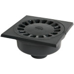 Sterfput à cloche PVC 20x20 GRIS FONCE sortie Ø 75mm | Gobert Matériaux